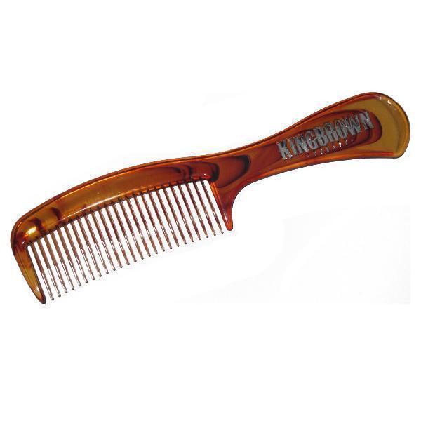 King Brown Tortoise Handle Comb - The Pomade Shop